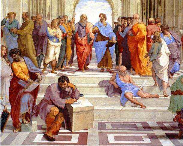 Η Σχολή των Αθηνών ("Causarum Cognitio") όπως την είδε ο Ραφαήλ - Cat ...